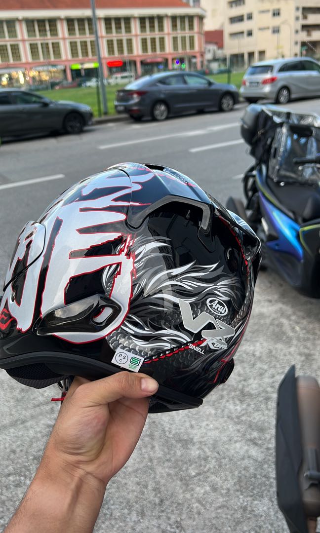 ARAI RAM VZRAM DRAGON Motorcycle Helmet, Motorcycles, Motorcycle ...