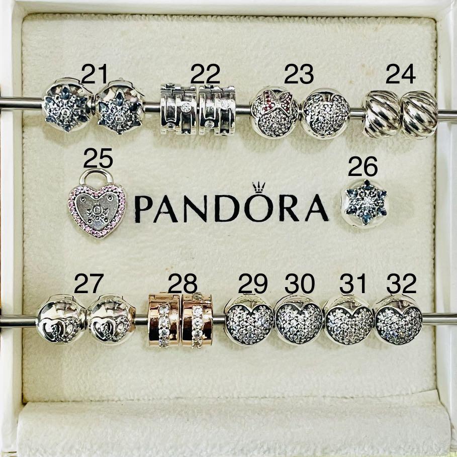 Authentic Pandora Clips, Women's Fashion, Jewelry & Organisers, Charms ...