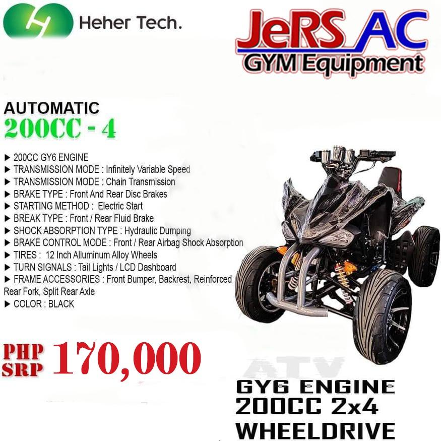 Automatic 200CC-4 GY6 Engine 200CC 2x4 Wheel Drive, Sports Equipment ...