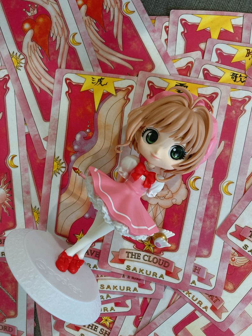 BANPRESTO CARDCAPTOR SAKURA QPOSKET VERSION A WITH SAKURA CARDS ...
