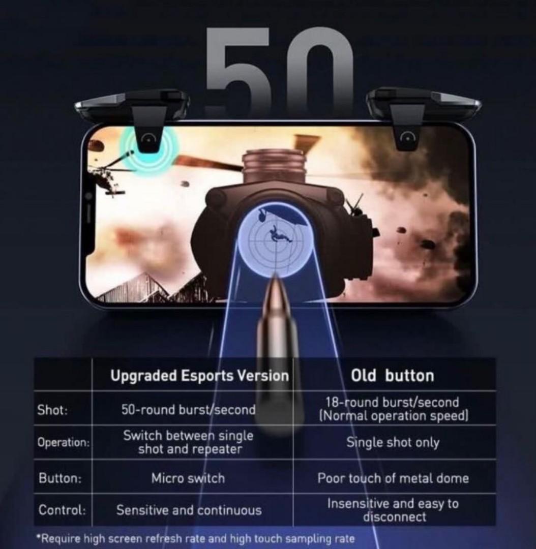 Battery powered gaming triggers [ Codm / PUBG / Fortnite ] Mobile ...