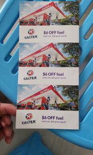 6 x $6 off Caltex vouchers using ocbc 365 card, Car Accessories ...