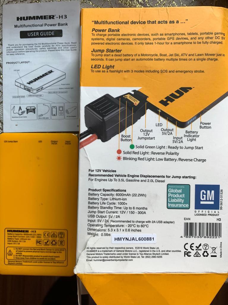 Car battery charger - Hummer brand, Car Accessories, Accessories on ...