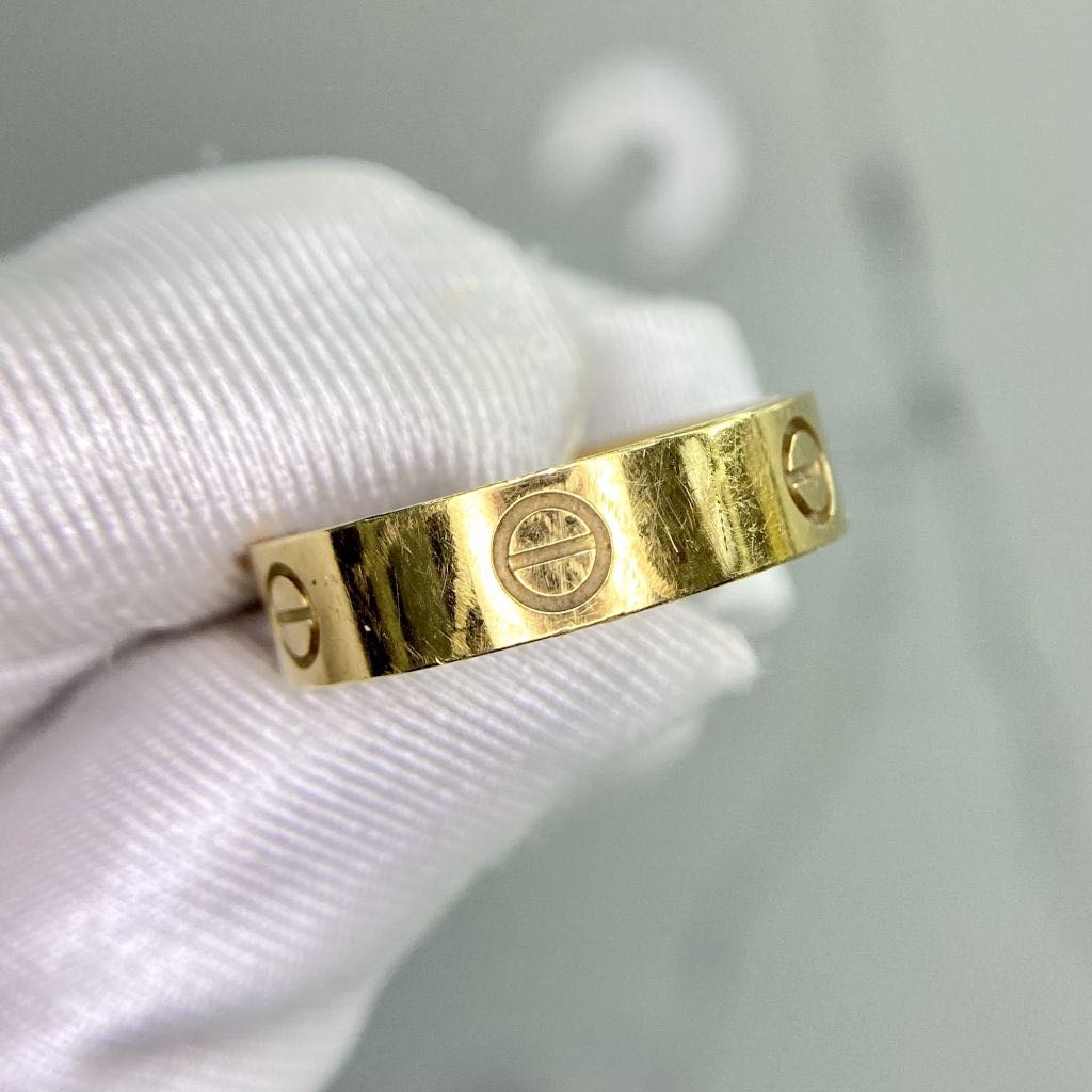 [DISCOUNTED] CARTIER LOVE AU750 62# 7.10G W/INITIAL RING 227017654 ...