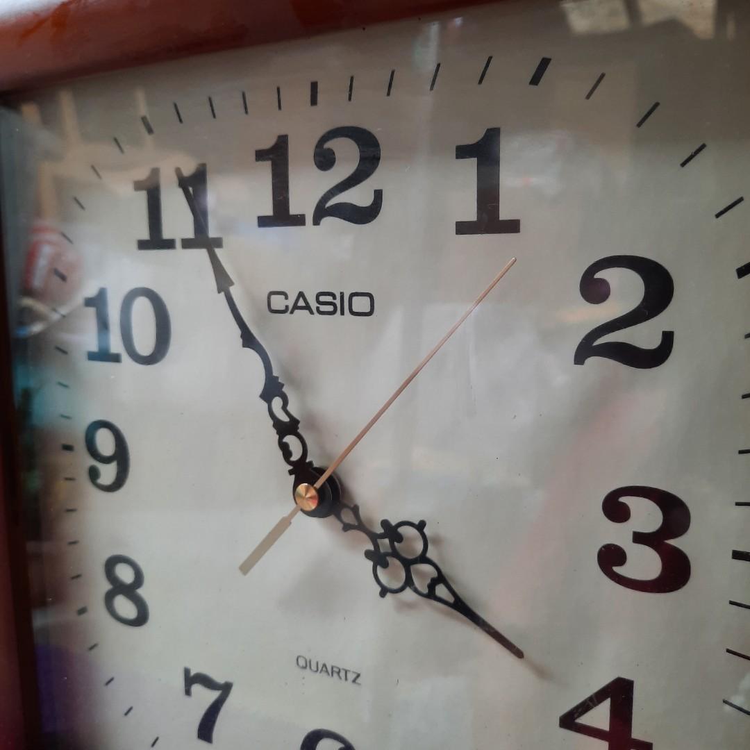Casio wall clock, Furniture & Home Living, Home Decor, Clocks on Carousell