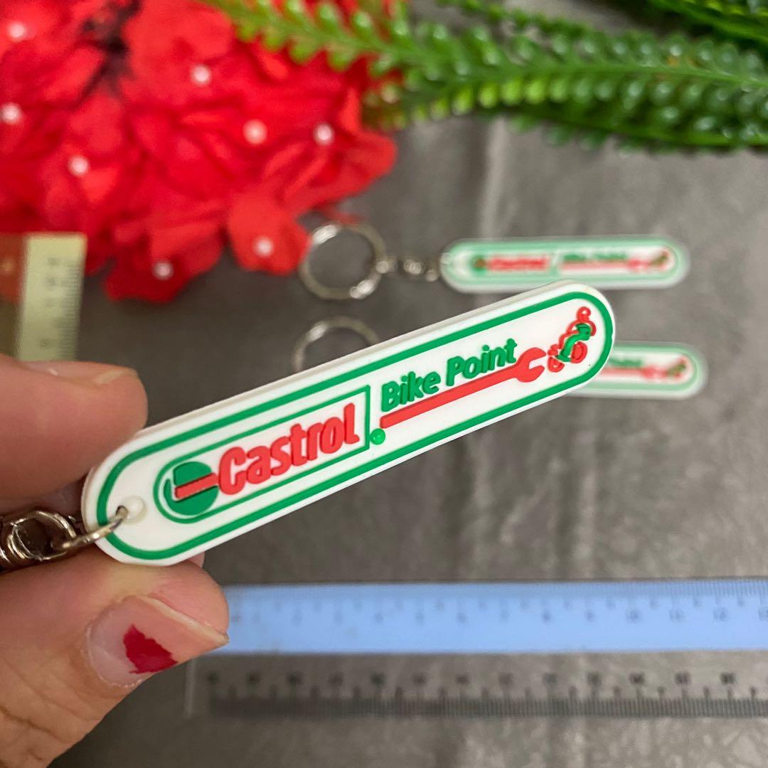 Castrol bike point rubber keychain_ vintage castrol keychain ...