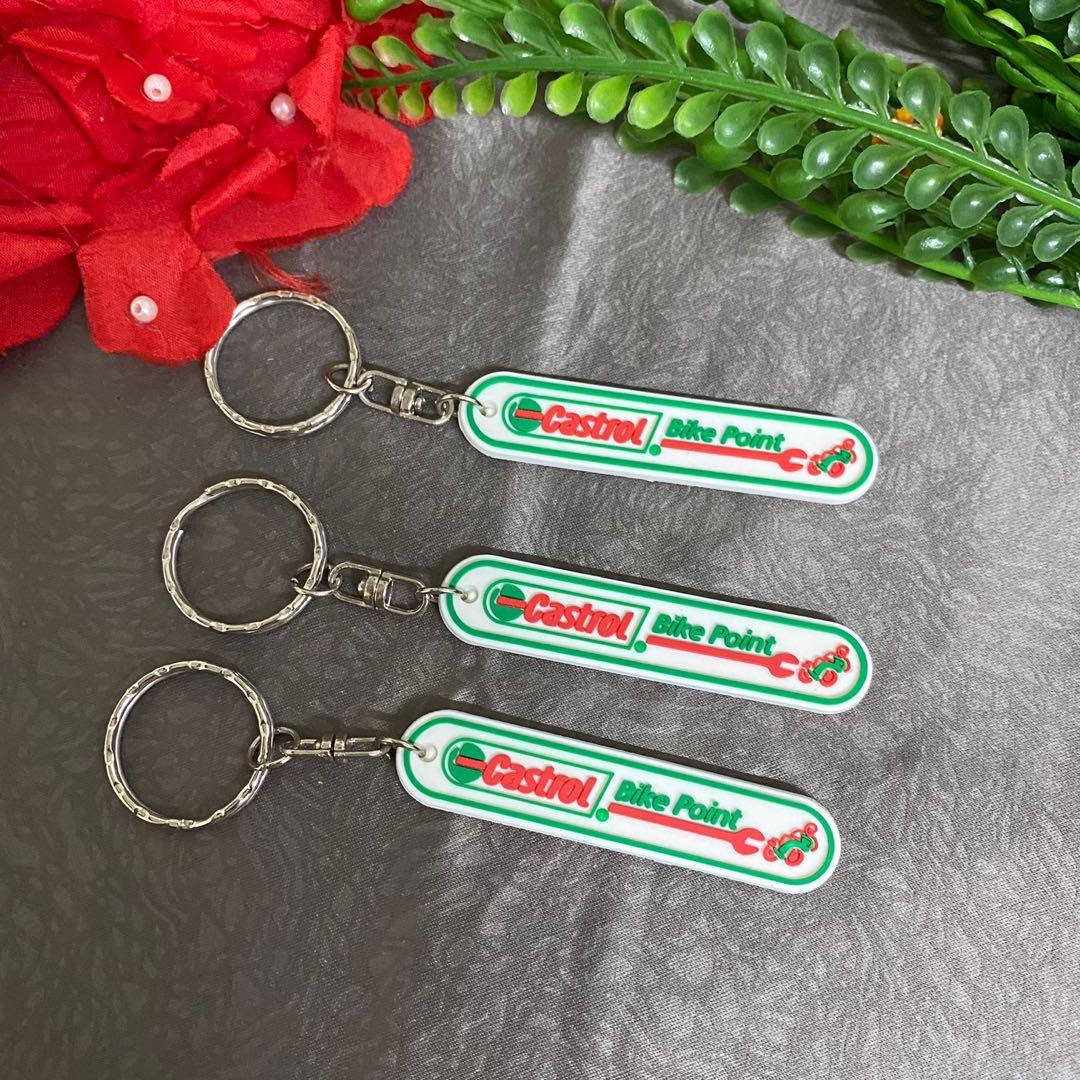 Castrol bike point rubber keychain_ vintage castrol keychain ...