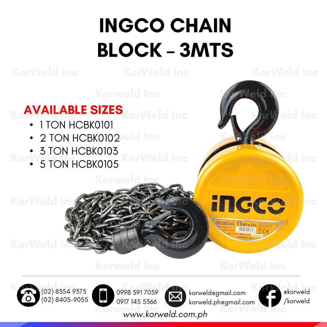 Chain Block 3 Meters Lifting Chain - INGCO, Commercial & Industrial ...
