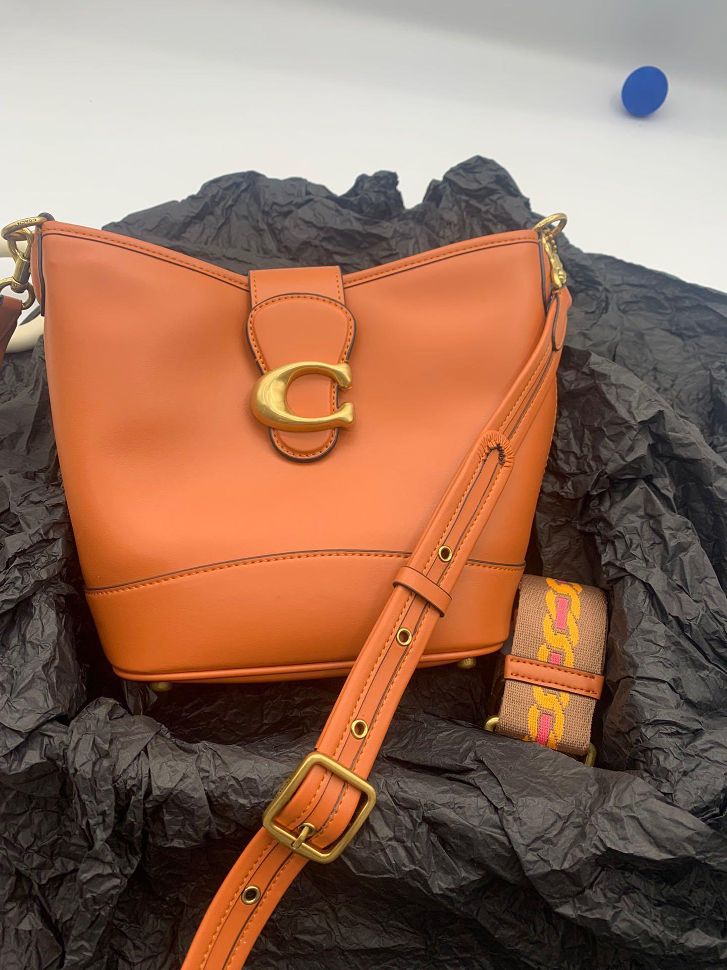 Coach Tali Bucket Crossbody Shoulder Bag in Orange, Women's Fashion ...