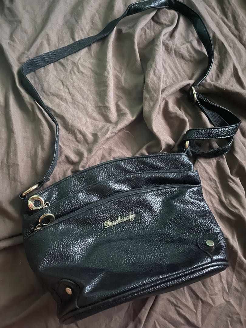 Danbaoly Leather Sling Bag, Women's Fashion, Bags & Wallets, Shoulder ...