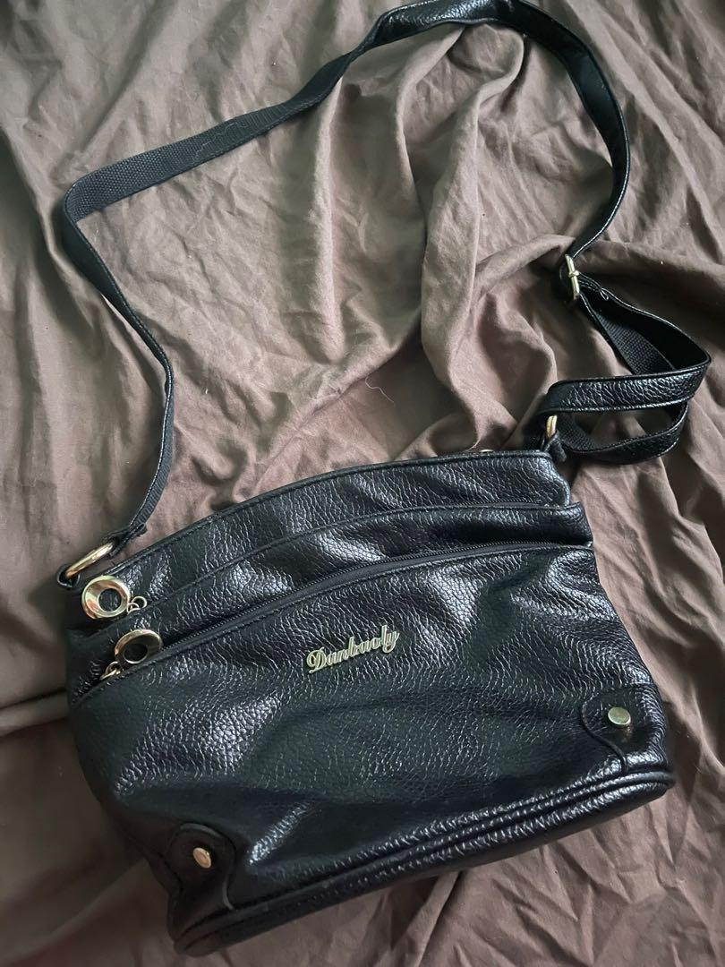 Danbaoly Leather Sling Bag, Women's Fashion, Bags & Wallets, Shoulder ...