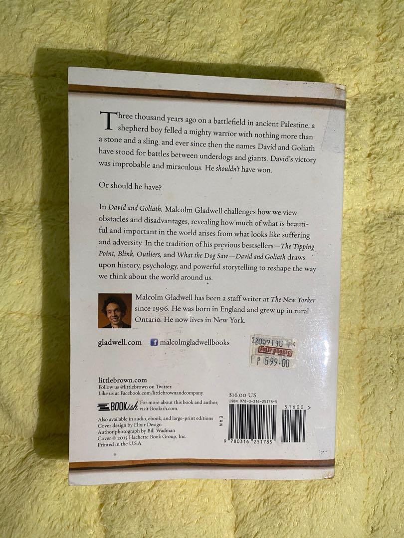 David and Goliath - Malcolm Gladwell, Hobbies & Toys, Books & Magazines ...