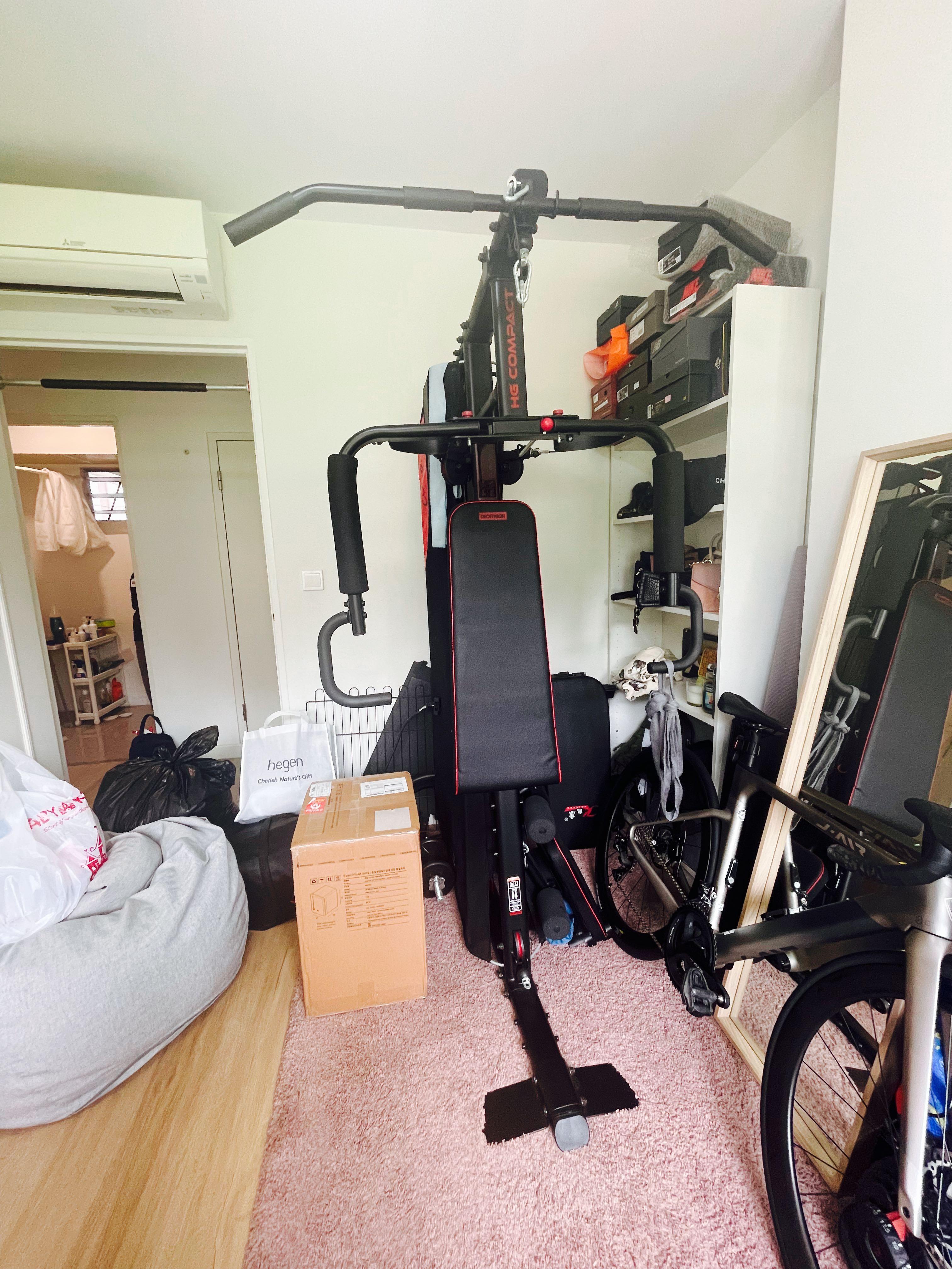 Decathlon Weight Training Compact Home Gym Set, Sports Equipment ...