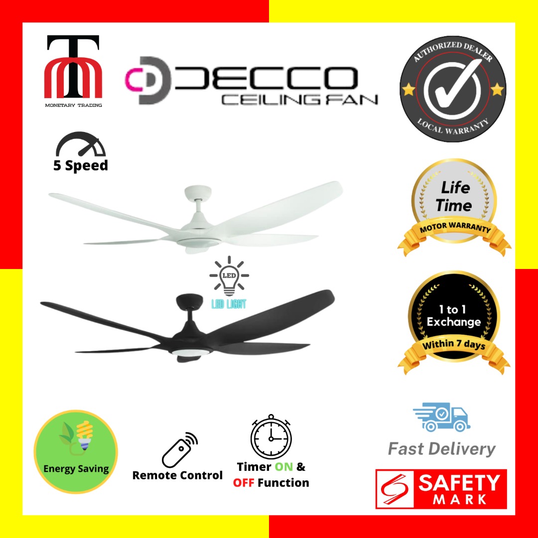 Decco Melbourne 48"/62", Furniture & Home Living, Lighting & Fans, Fans ...