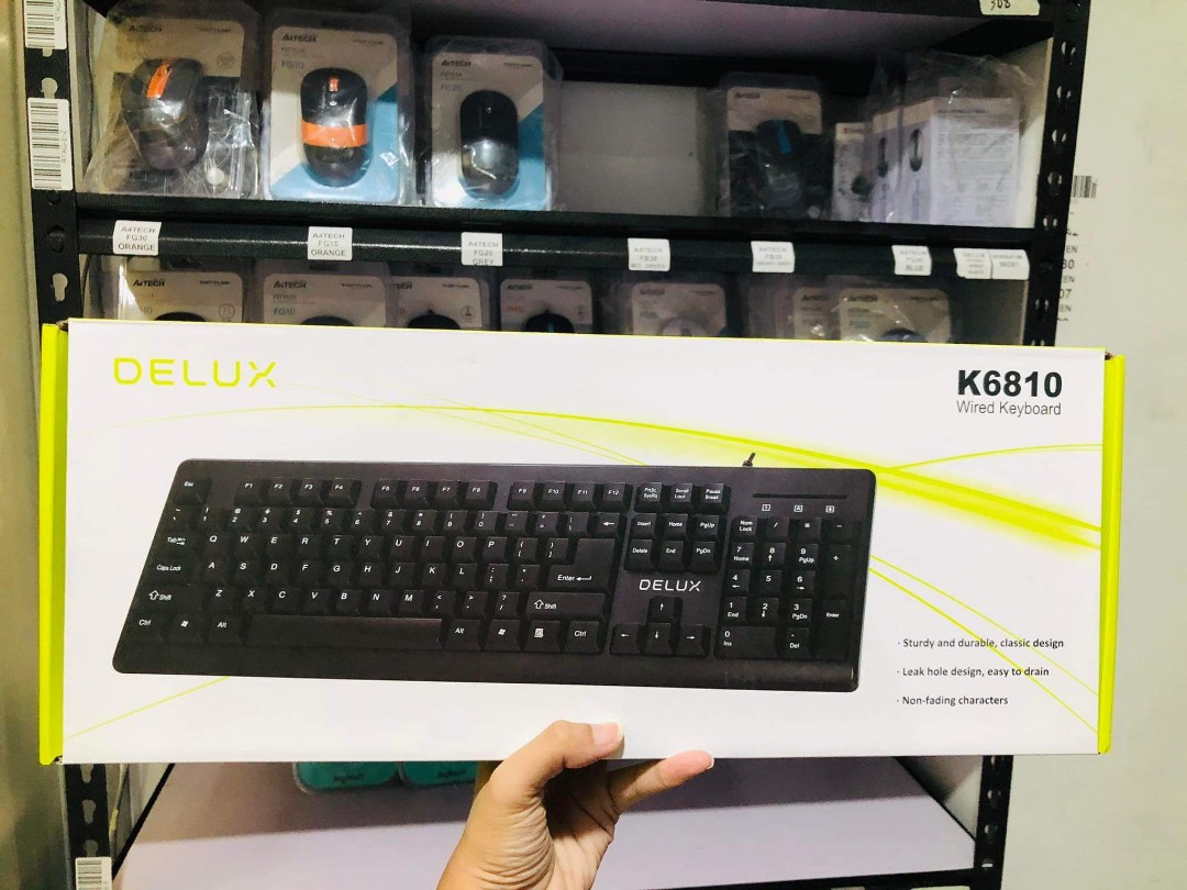 Delux K6810 Wired Keyboard USB, Computers & Tech, Parts & Accessories ...