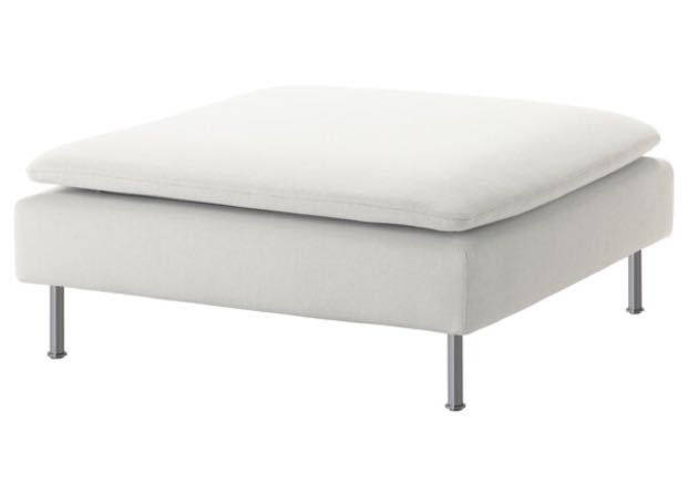 Discontinued Ikea Soderhamn Ottoman in Finnsta White, Furniture & Home ...