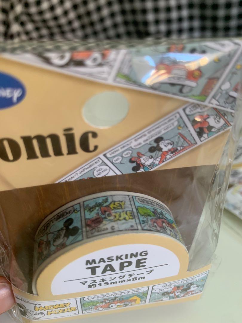 日本Disney masking tape MT - Mickey Monster factory, 興趣及遊戲, 手作＆自家設計, 文具及 ...