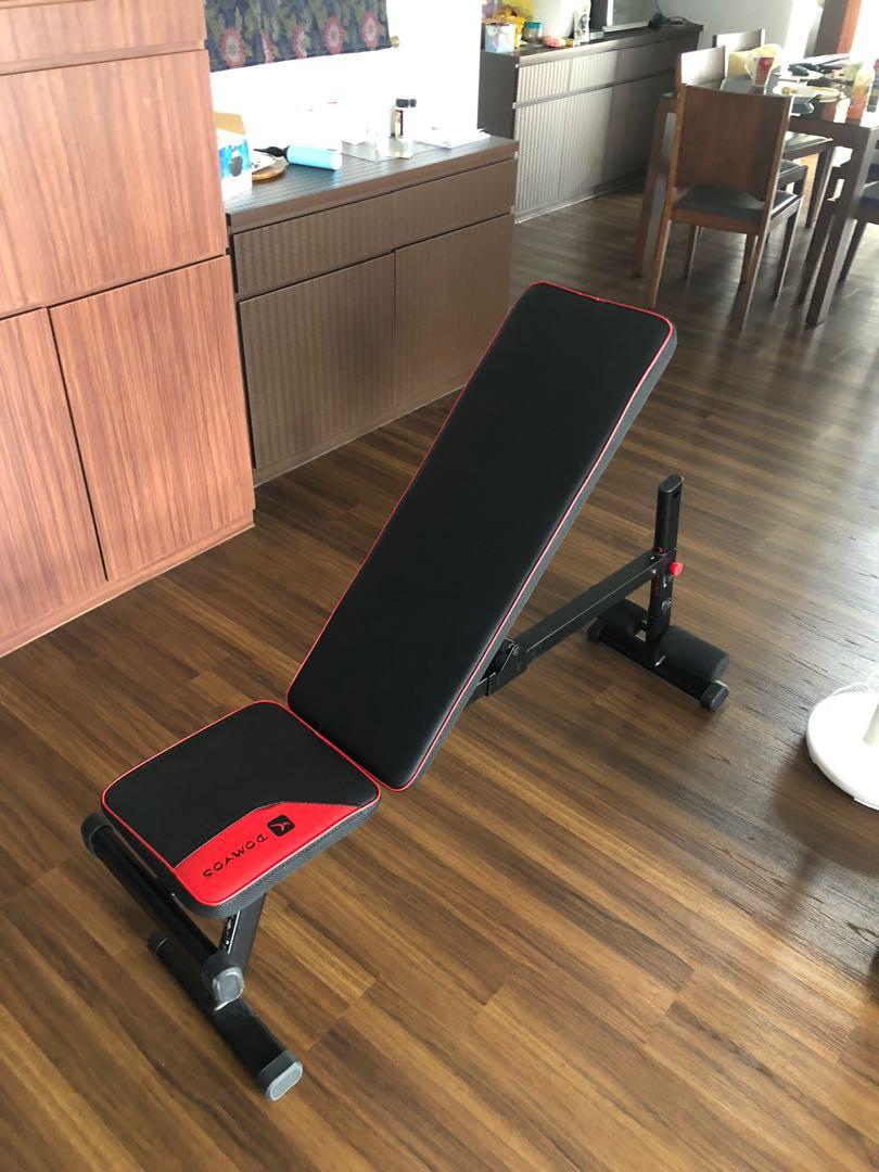 Domyos Gym Bench 500, Sports Equipment, Exercise & Fitness, Weights ...