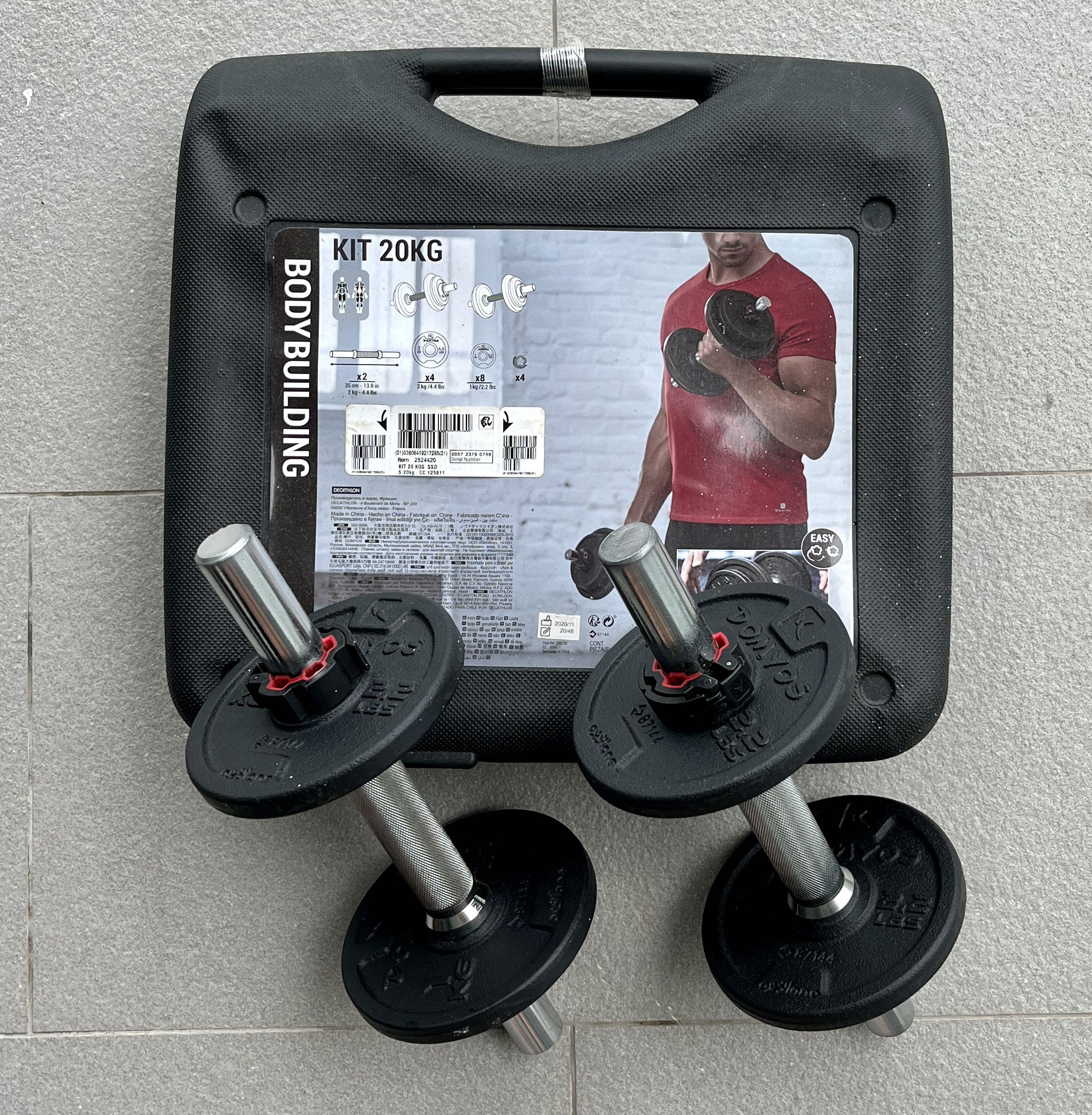 Dumbbell kit 20kg - Decathlon, Sports Equipment, Exercise & Fitness ...