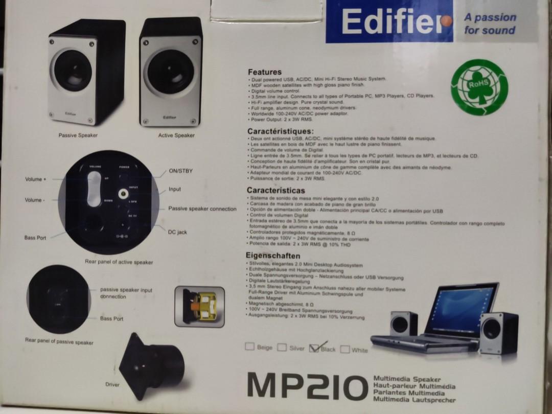 Edifier MP210 2.0 Multimedia Speakers, Audio, Soundbars, Speakers ...