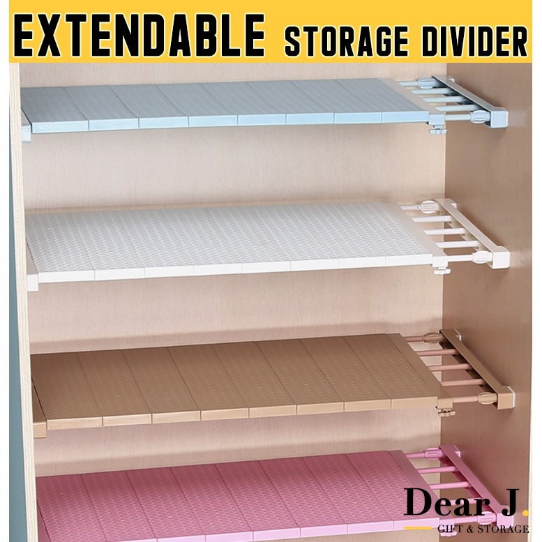 Extendable Wardrobe Shelf Organizer, Furniture & Home Living, Furniture ...