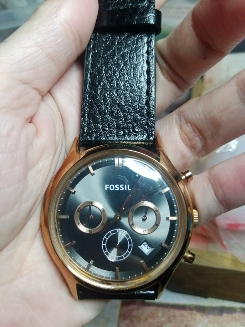 Fossil chrono watch for men original, Men's Fashion, Watches ...