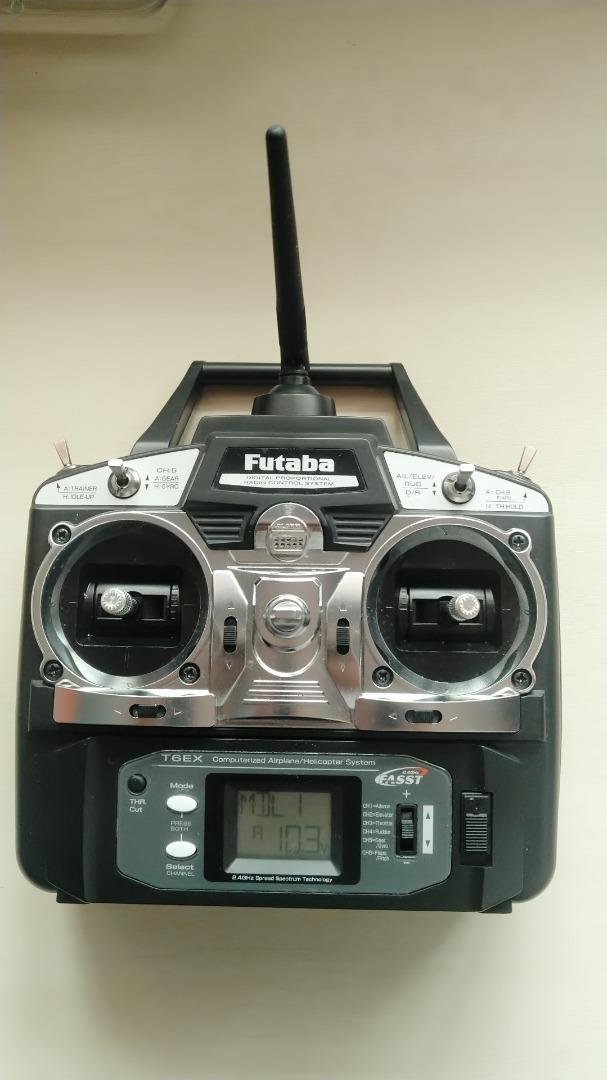 Futaba T6EX 6 channels transmitter and receiver, Hobbies & Toys, Toys ...
