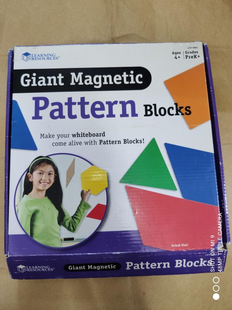 Giant Magnetic Pattern Blocks, 興趣及遊戲, 玩具 & 遊戲類 - Carousell