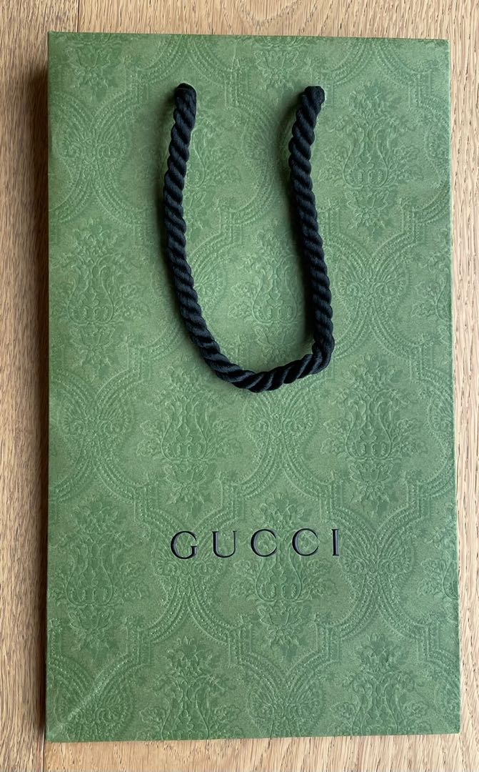 Gucci paper bag, Luxury, Bags & Wallets on Carousell