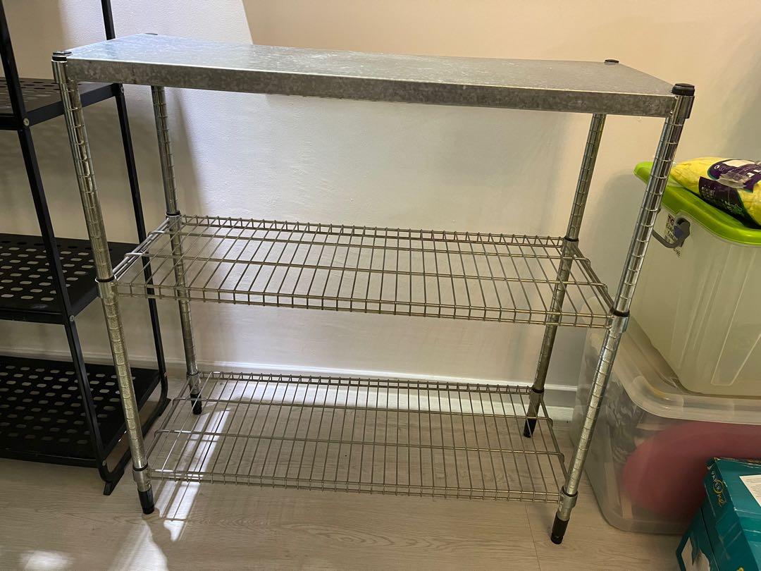 IKEA Stainless Steel Rack, Furniture & Home Living, Furniture, Shelves ...