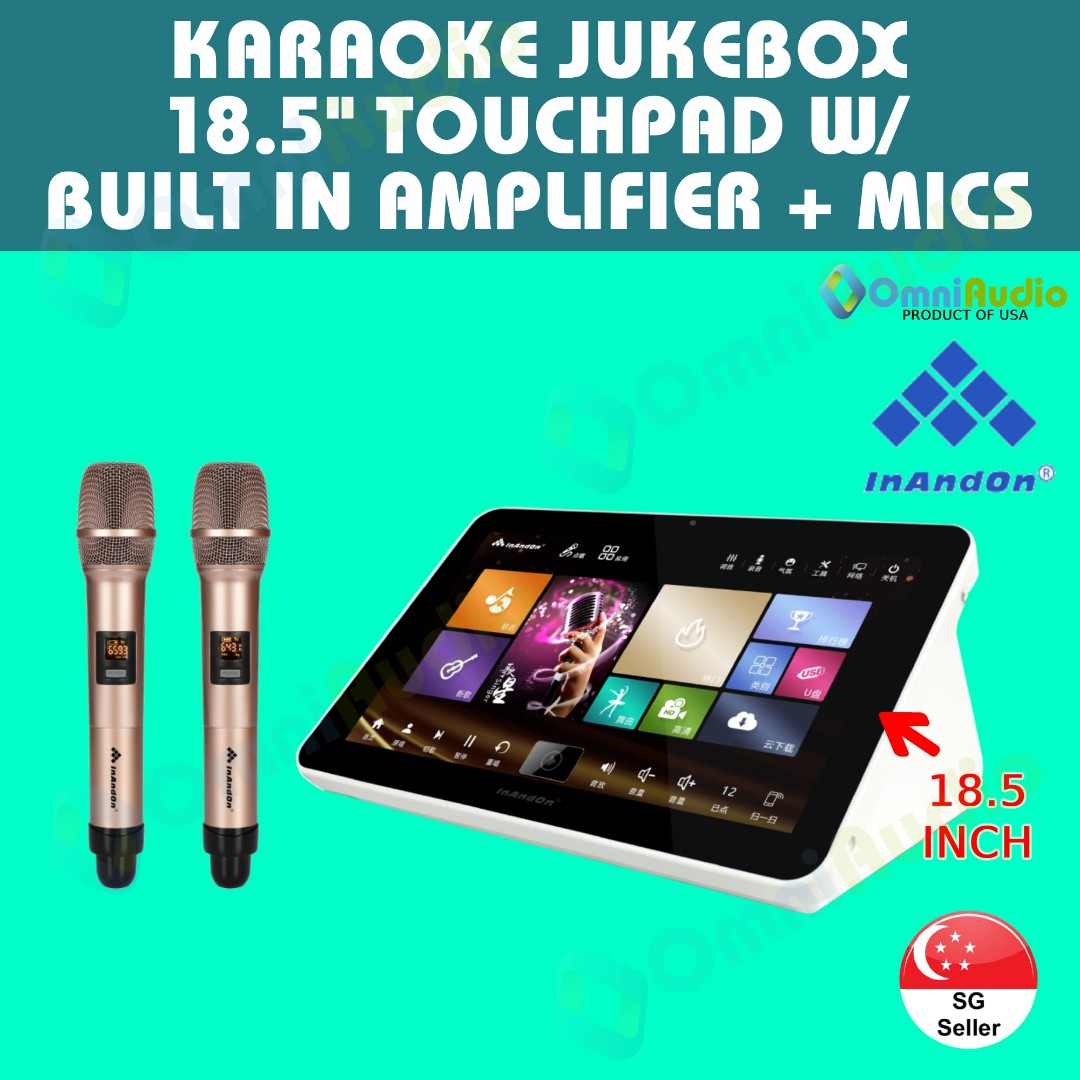 [INANDON 5-IN-1 KARAOKE W/ 400,000+ ORIGINAL SONGS] FULL KARAOKE SYSTEM ...