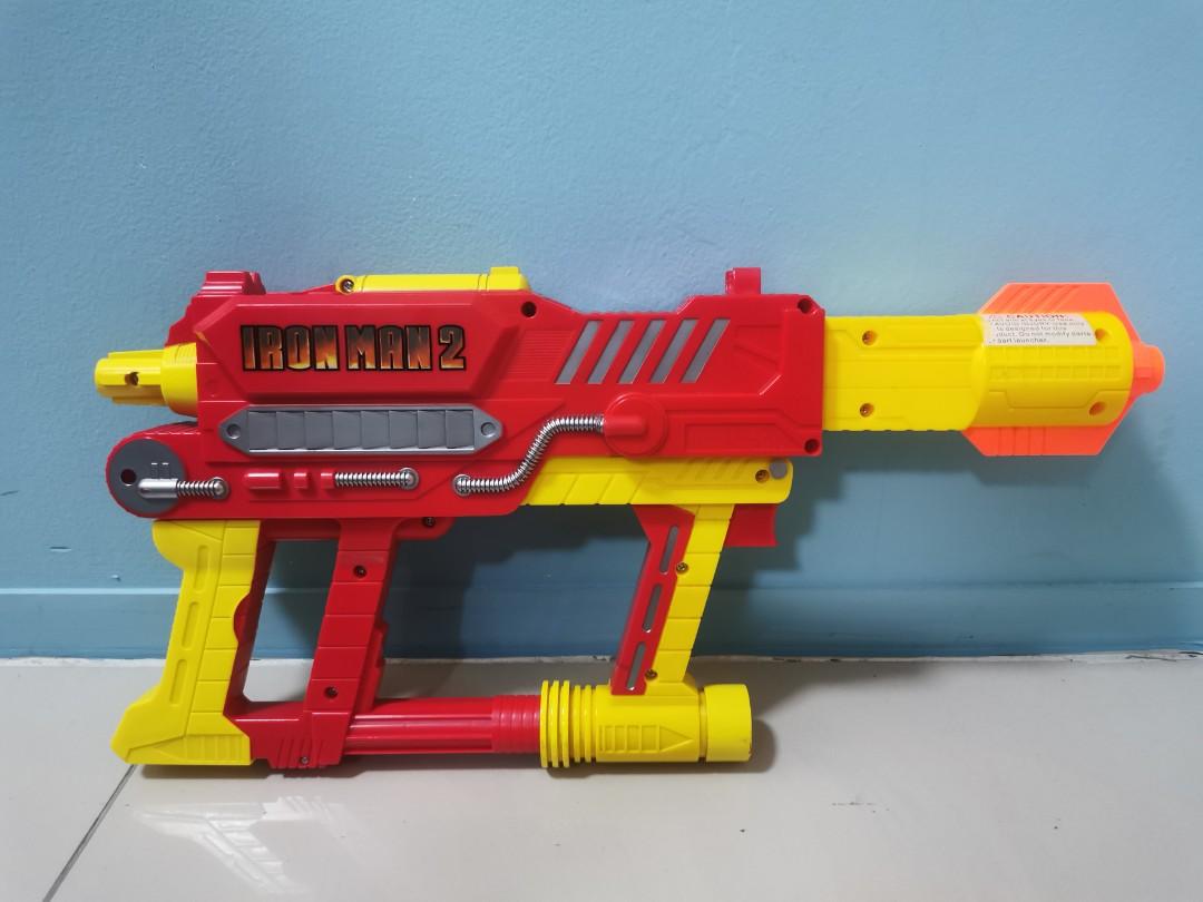 Iron Man 2 Iron Strike Blaster Hasbro NERF Marvel, Hobbies & Toys, Toys ...