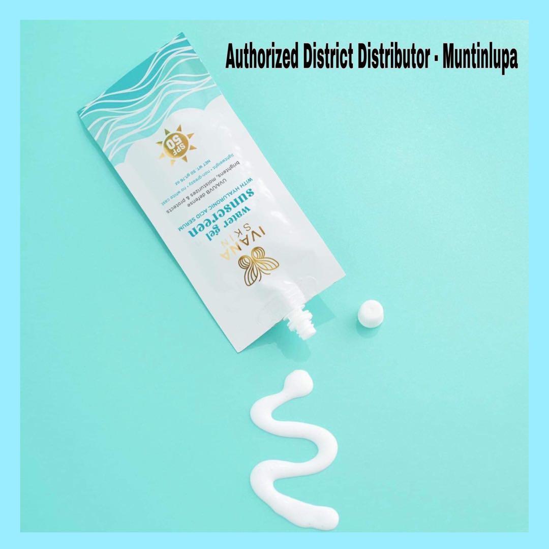 IVANA SKIN Water Gel Sunscreen with Hyaluronic Acid, Beauty & Personal ...