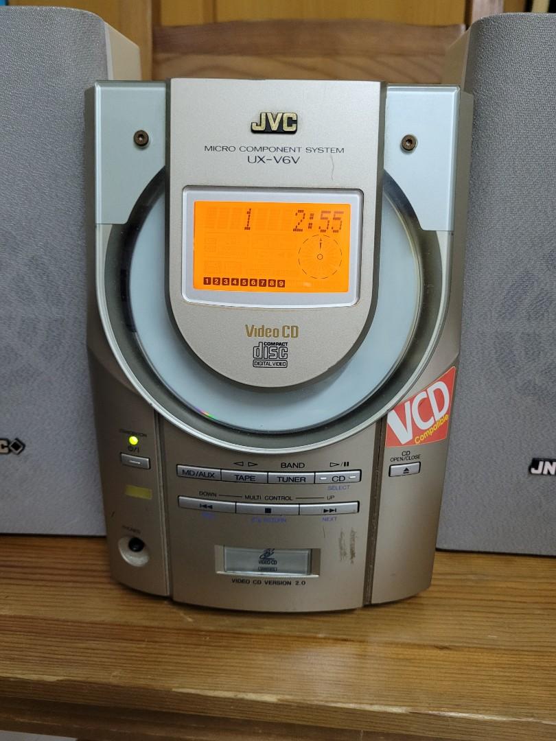 JVC UX-V6V主機組合音響及一對揚聲器, 音響器材, 音樂播放裝置 MP3及CD Player - Carousell
