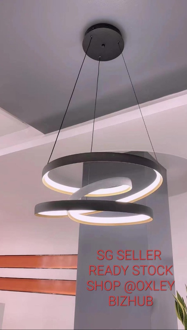 LED 3 Ring Hanging Pendant Ceiling Light, Nordic Minimalism Modern ...