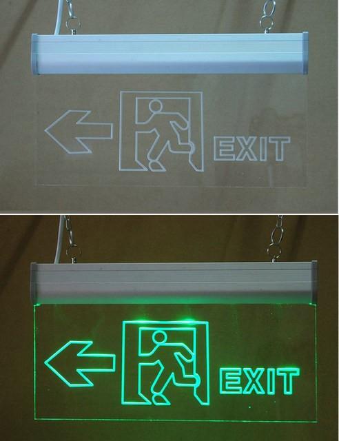 Led Exit Sign Light Ni-Cd1.2V 90Mins 3Hours Emergency Led Lights With ...