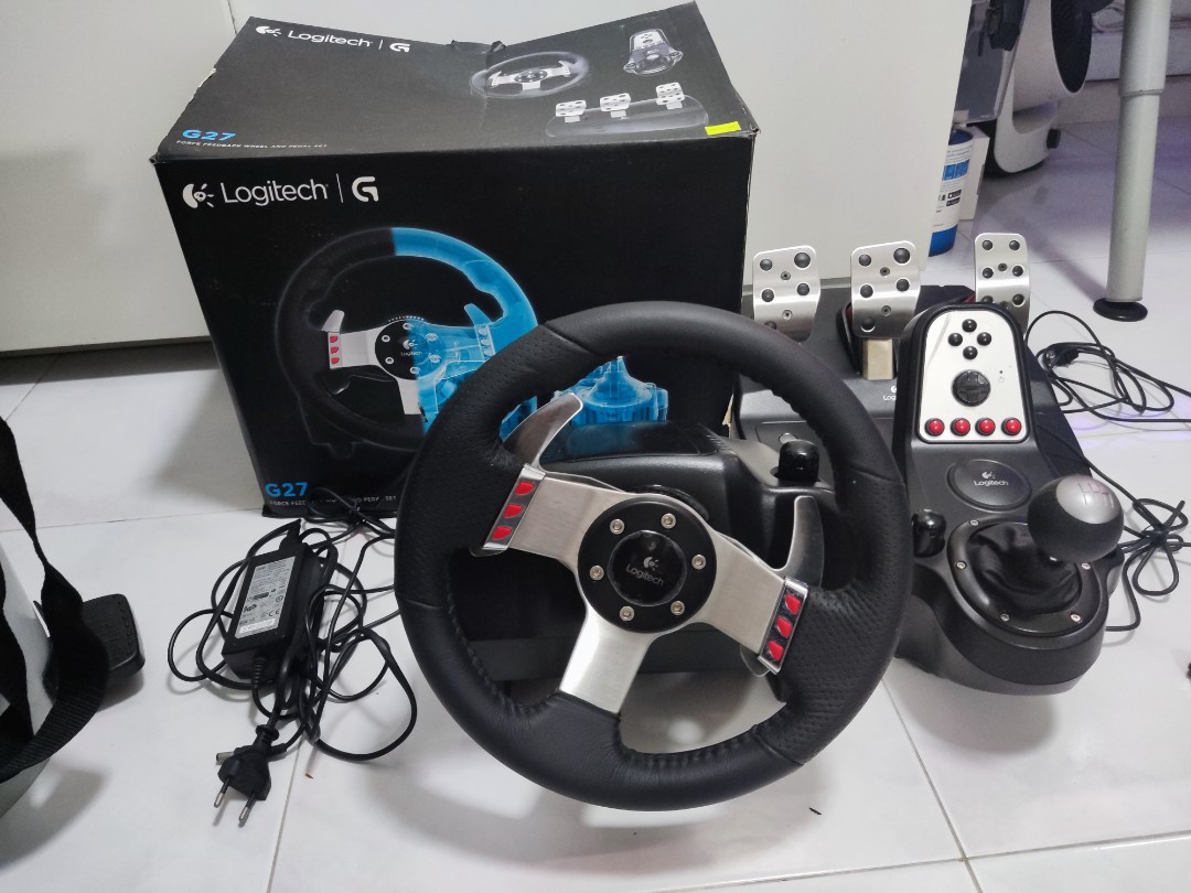 Logitech G27 full set with upgraded parts, Video Gaming, Video Game ...