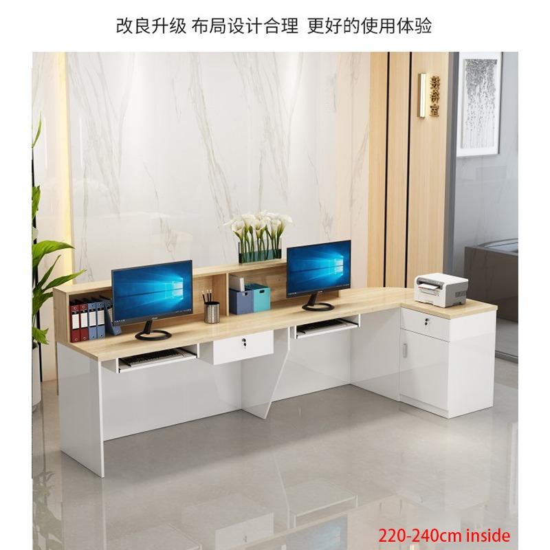 L-Shape Cashier counter Reception Desk [Durable], Furniture & Home ...