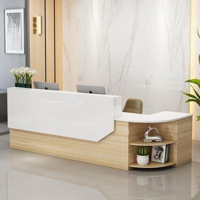 L-Shape Cashier counter Reception Desk [Durable], Furniture & Home ...