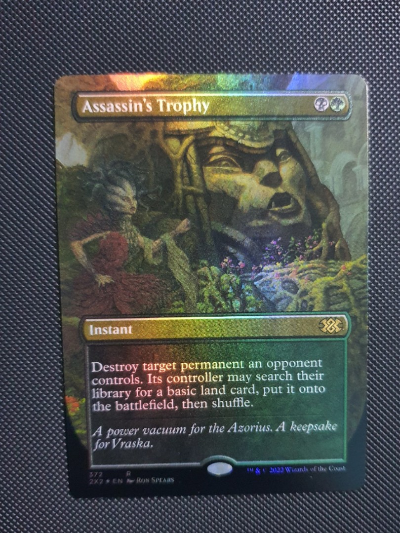 Magic The Gathering - Assassin's Trophy (Borderless Foil) 2X2 (MTG ...