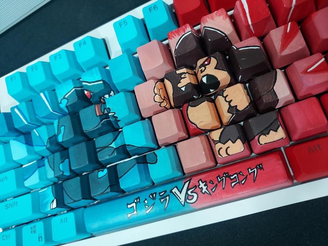 Godzilla vs Kong Themed Keycaps Inspired by Nakama Keebs TKL Board -MAV ...