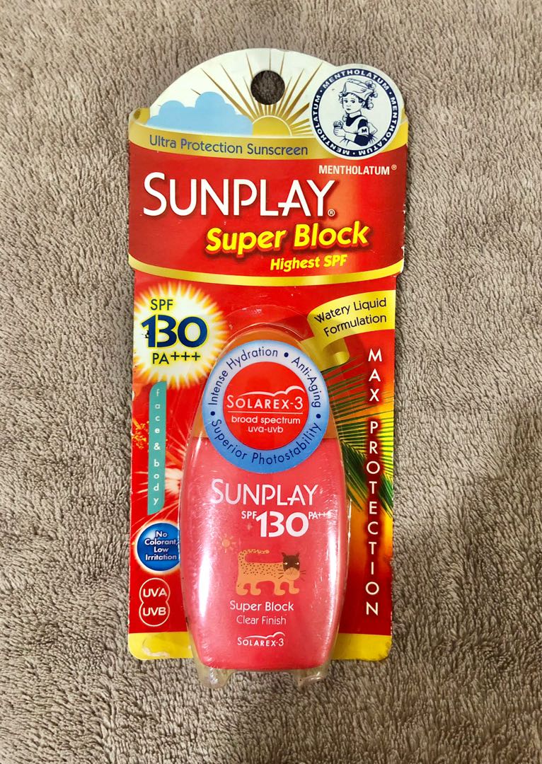 Mentholatum Sunplay Super Block, Beauty & Personal Care, Face, Face ...