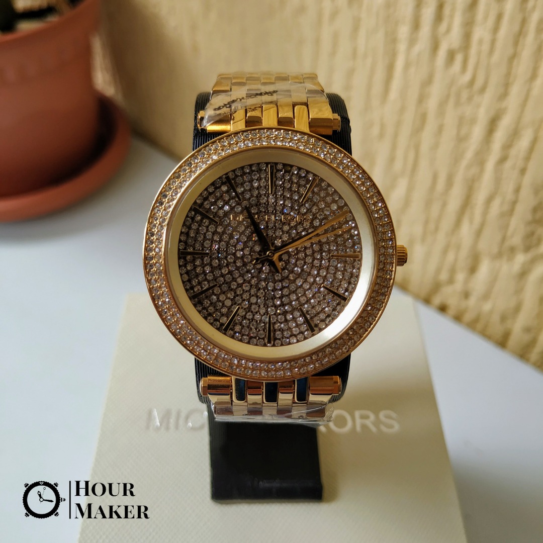 MICHAEL KORS MK3438 Darci Crystal Pave Dial Ladies Watch, Women's ...