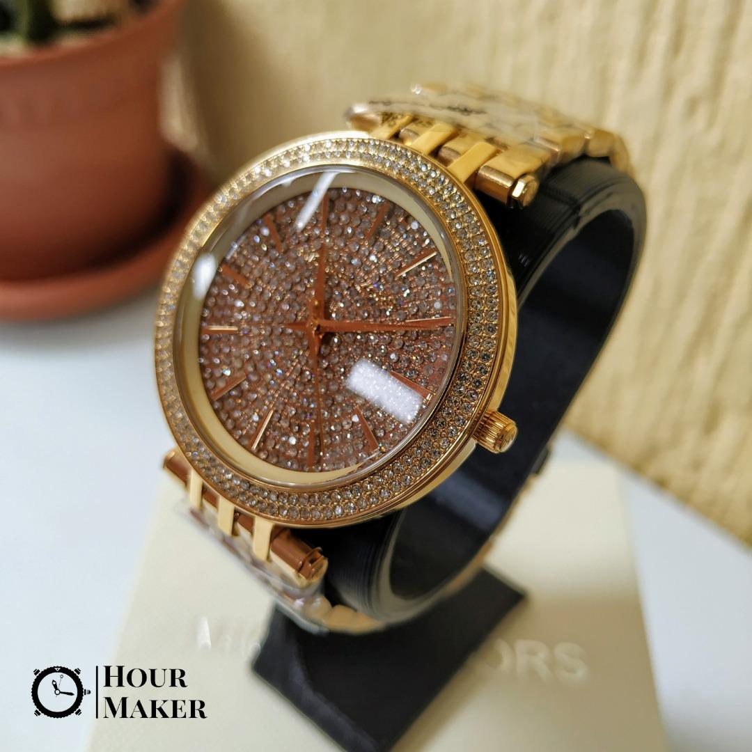 MICHAEL KORS MK3438 Darci Crystal Pave Dial Ladies Watch, Women's ...