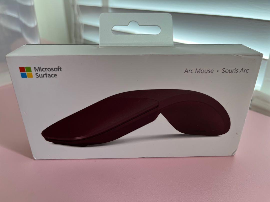 Microsoft Arc Mouse (Burgundy), Computers & Tech, Parts & Accessories ...