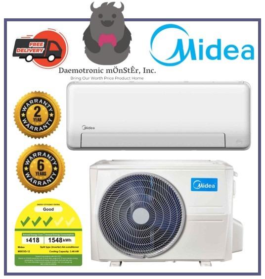 Midea Inverted System 1 Aircon 9K / 12K / 18K / 24K BTU With ...