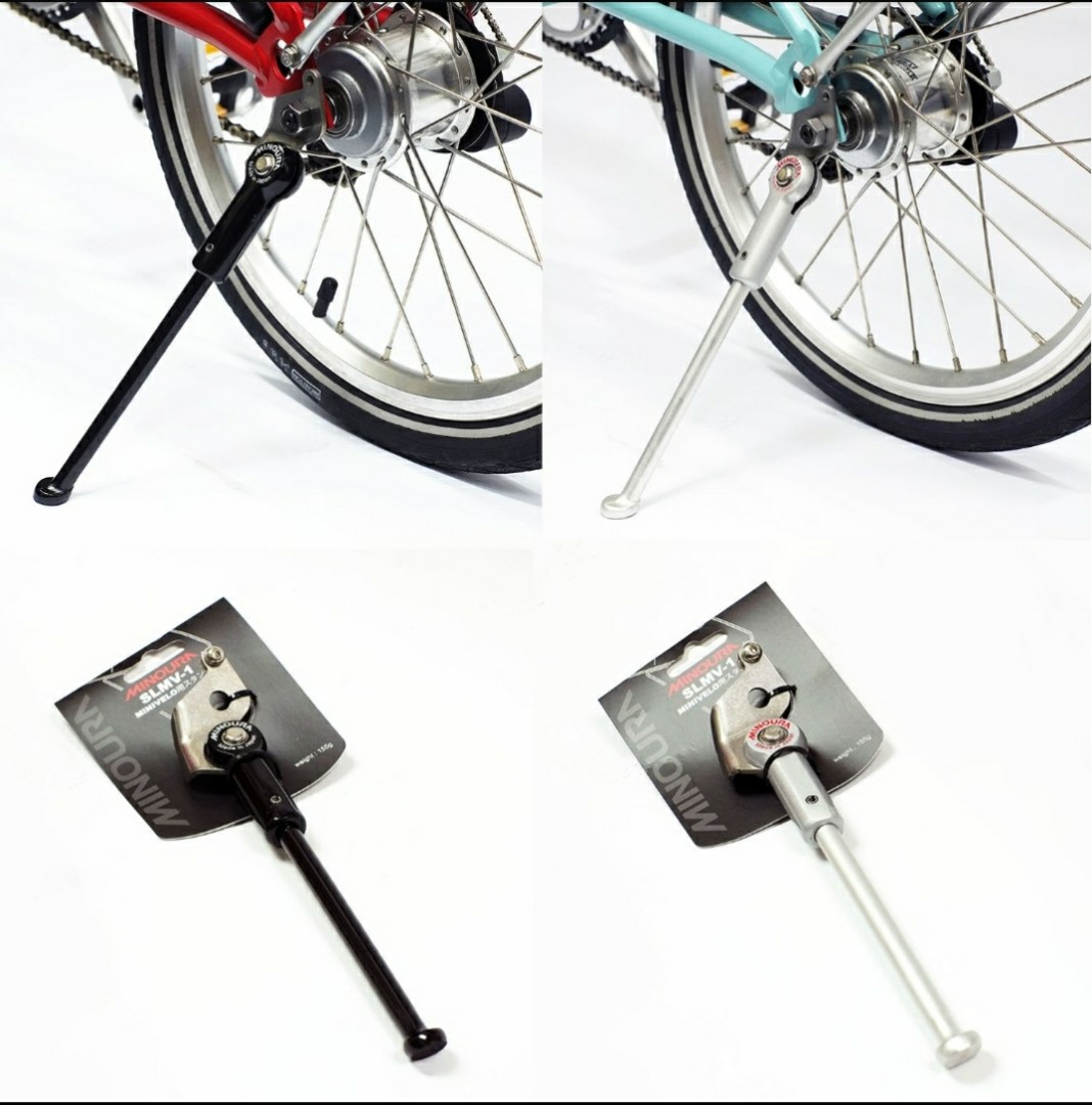 Minoura Kick Stand for Brompton, Sports Equipment, Bicycles & Parts ...