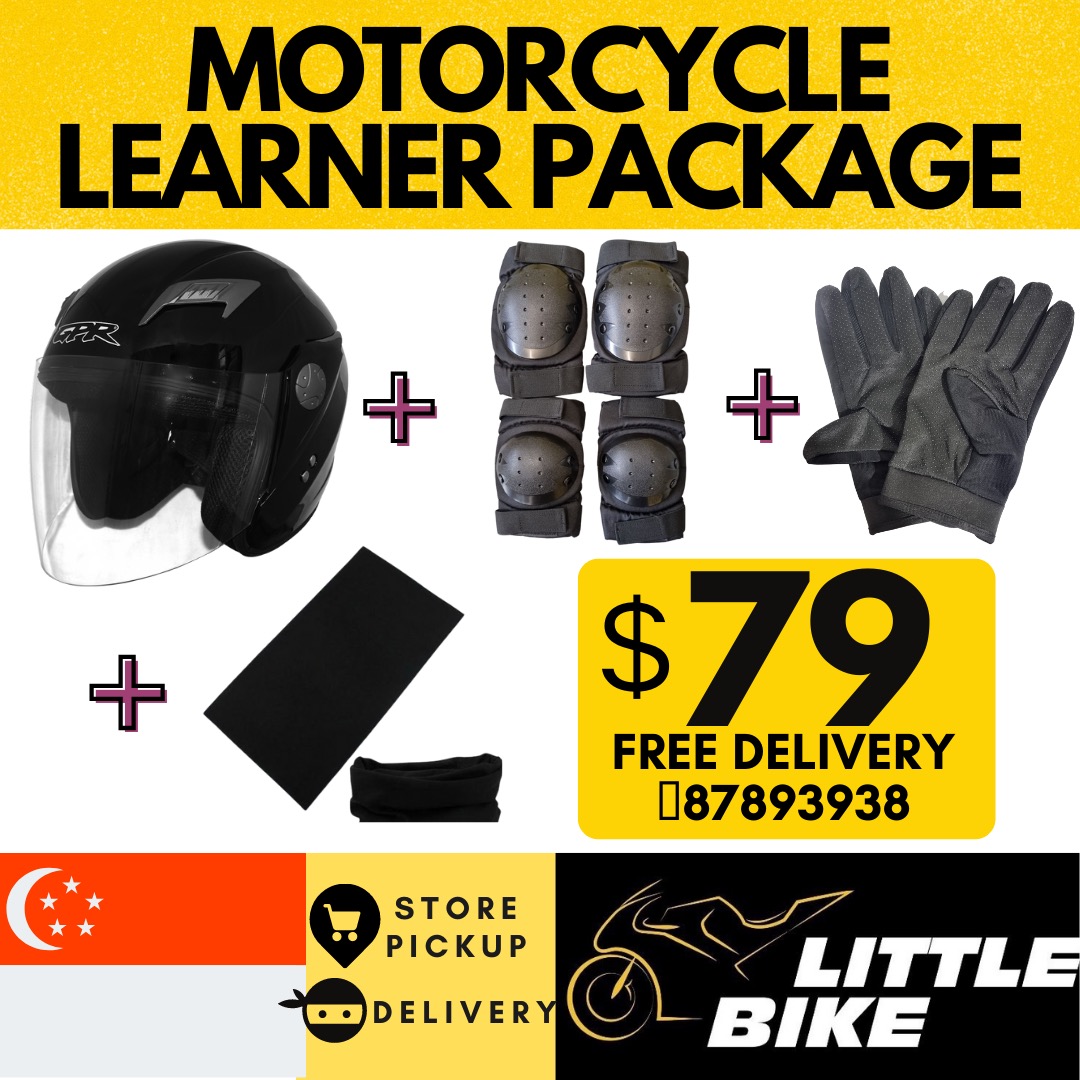 Motorcycle school learner package kit for class 2B PSB Approved helmet ...