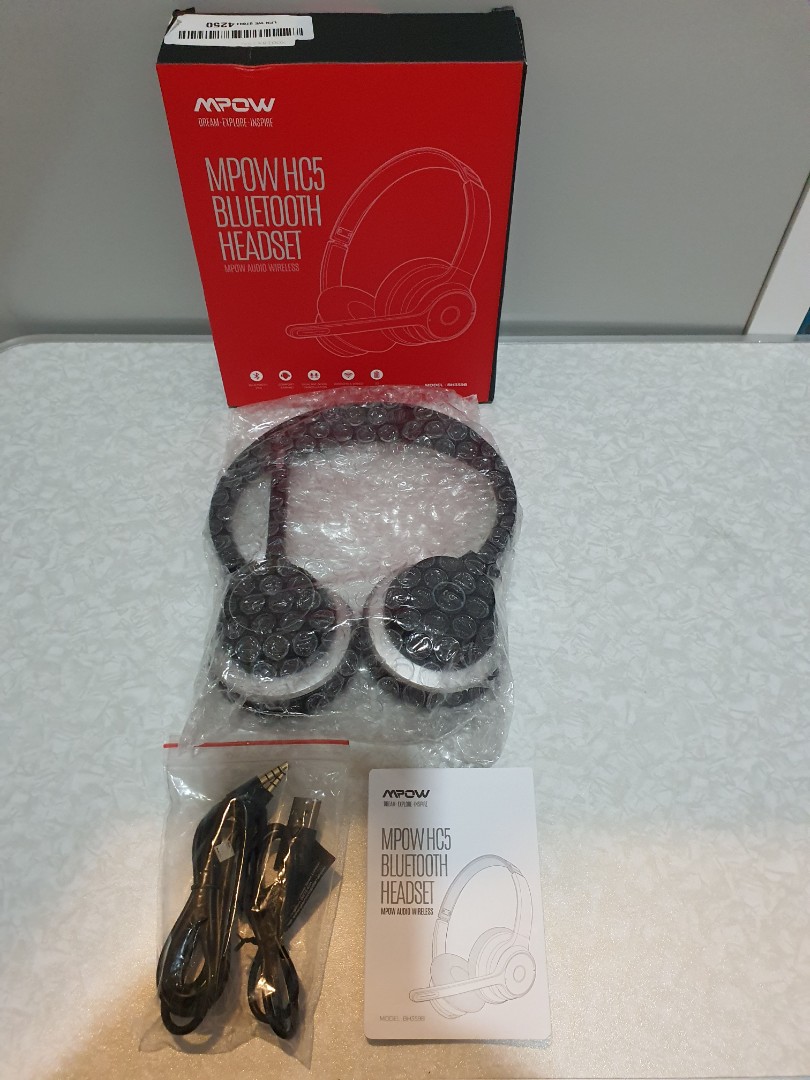 MPOW HC5 Bluetooth Headset, Audio, Headphones & Headsets on Carousell