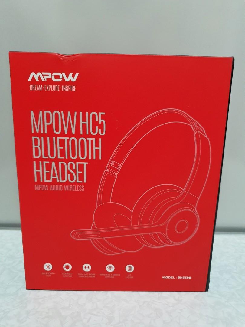 MPOW HC5 Bluetooth Headset, Audio, Headphones & Headsets on Carousell